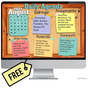Daily Student Agenda On Google Slides - DiGiGoods and Printables ELA ...