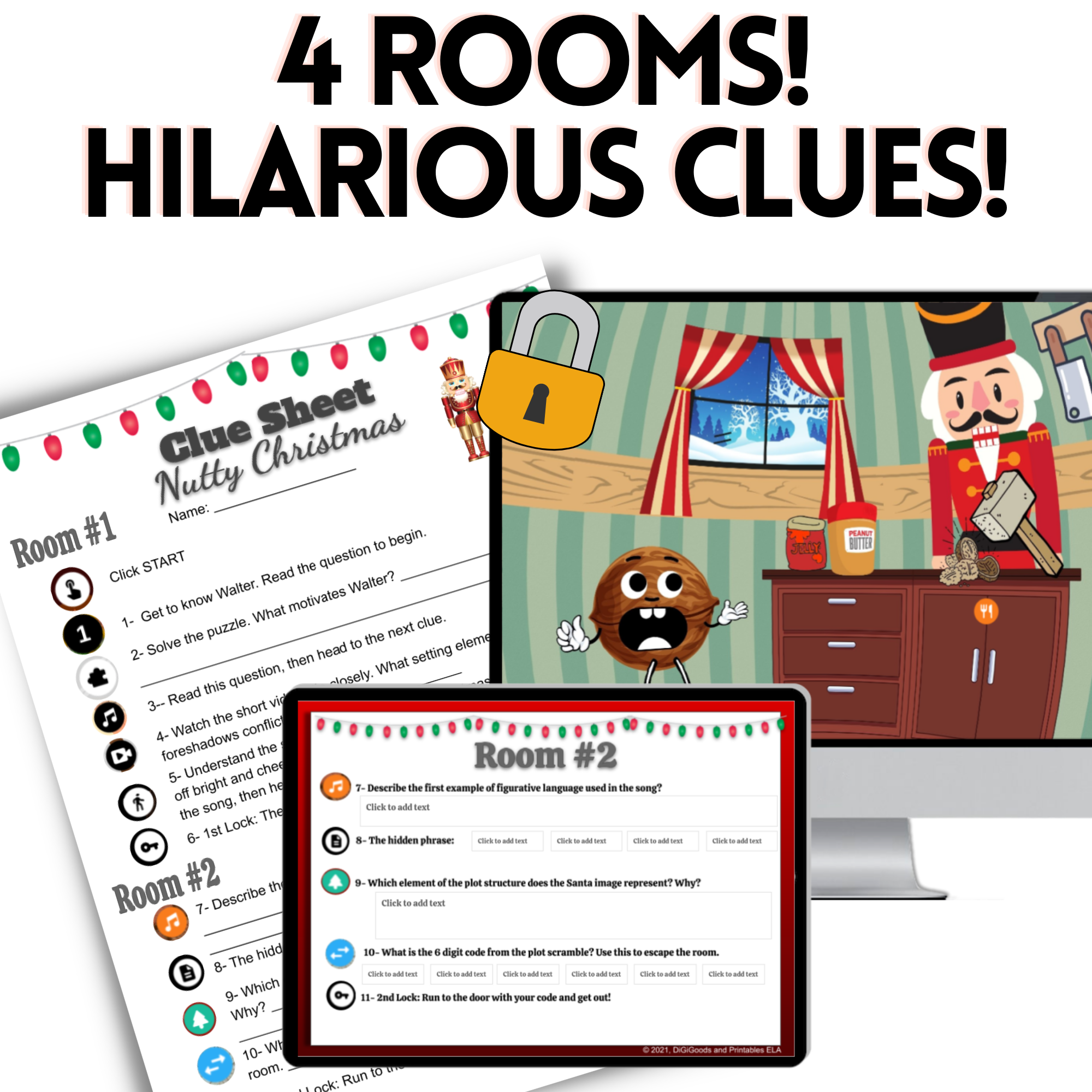 ELA Digital & Printable Christmas and Winter Resources - DiGiGoods and ...