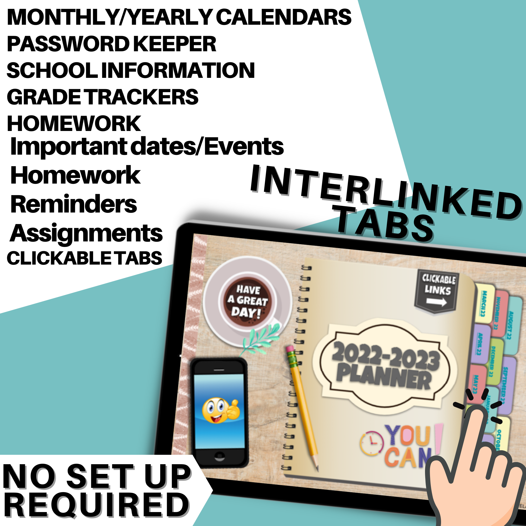 DIGITAL TEACHER AND STUDENT PLANNERS - DiGiGoods and Printables ELA