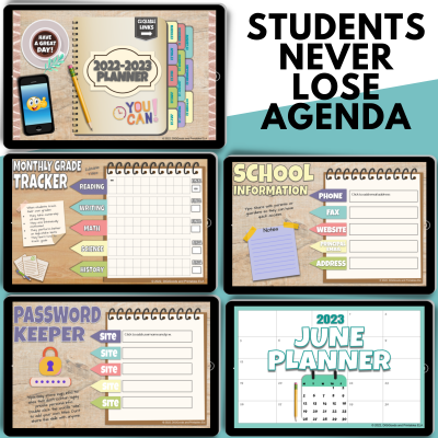 DIGITAL TEACHER AND STUDENT PLANNERS - DiGiGoods and Printables ELA