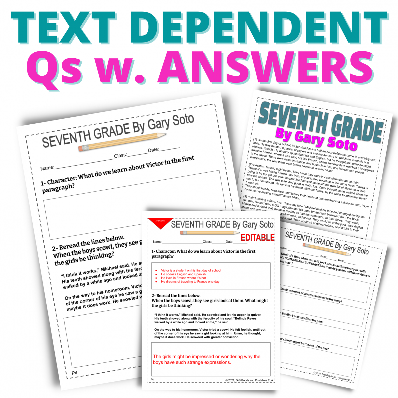 Teaching Comprehension and Literary Elements With Short Stories For ...