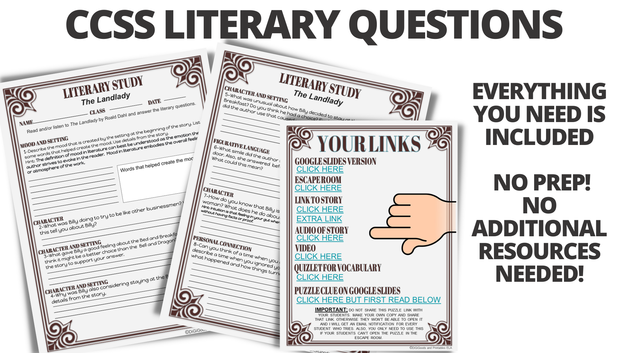 4 PERFECT ELA HALLOWEEN ACTIVITES FOR MIDDLE SCHOOL - DiGiGoods and ...