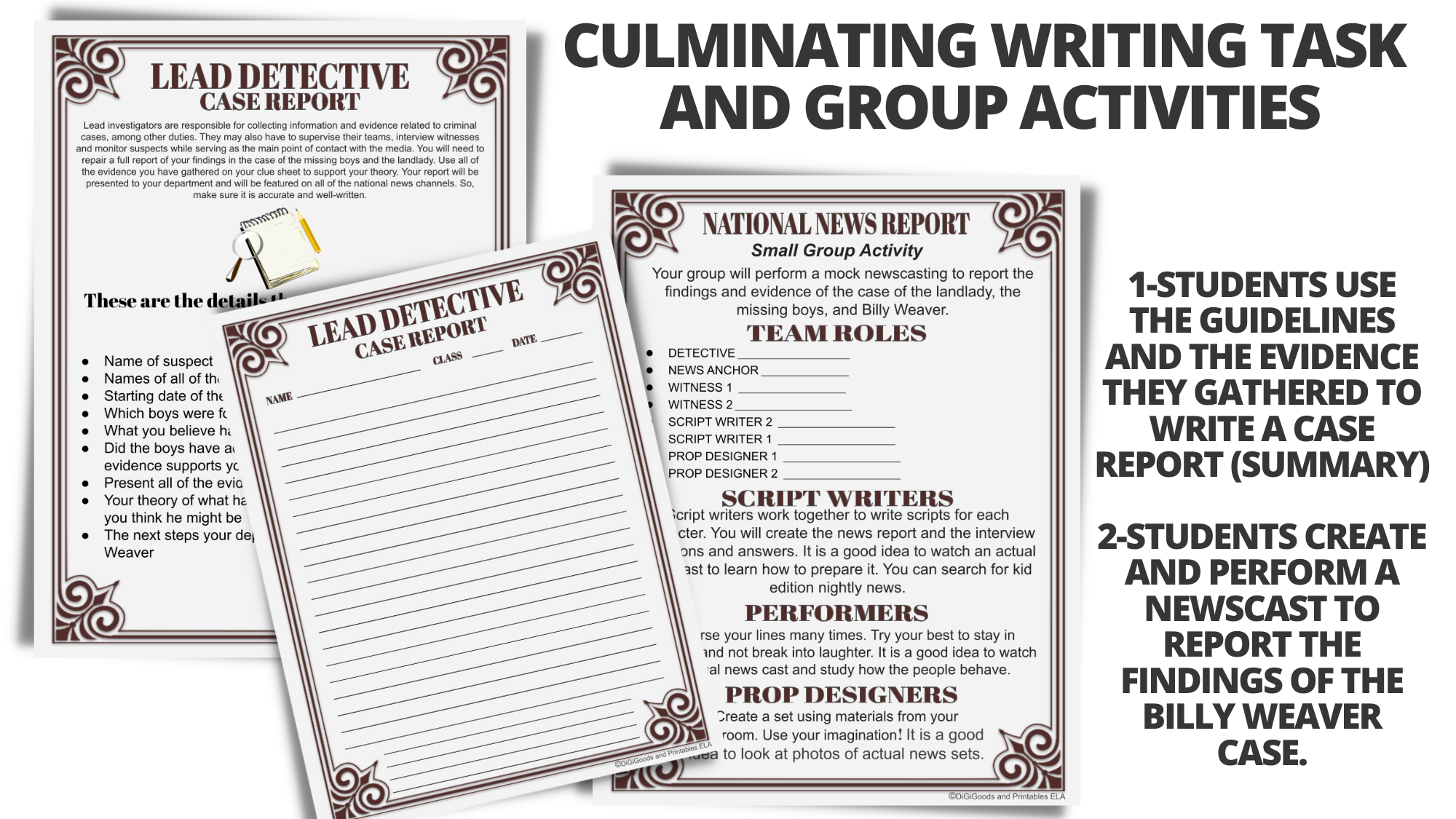 4 PERFECT ELA HALLOWEEN ACTIVITES FOR MIDDLE SCHOOL - DiGiGoods and ...