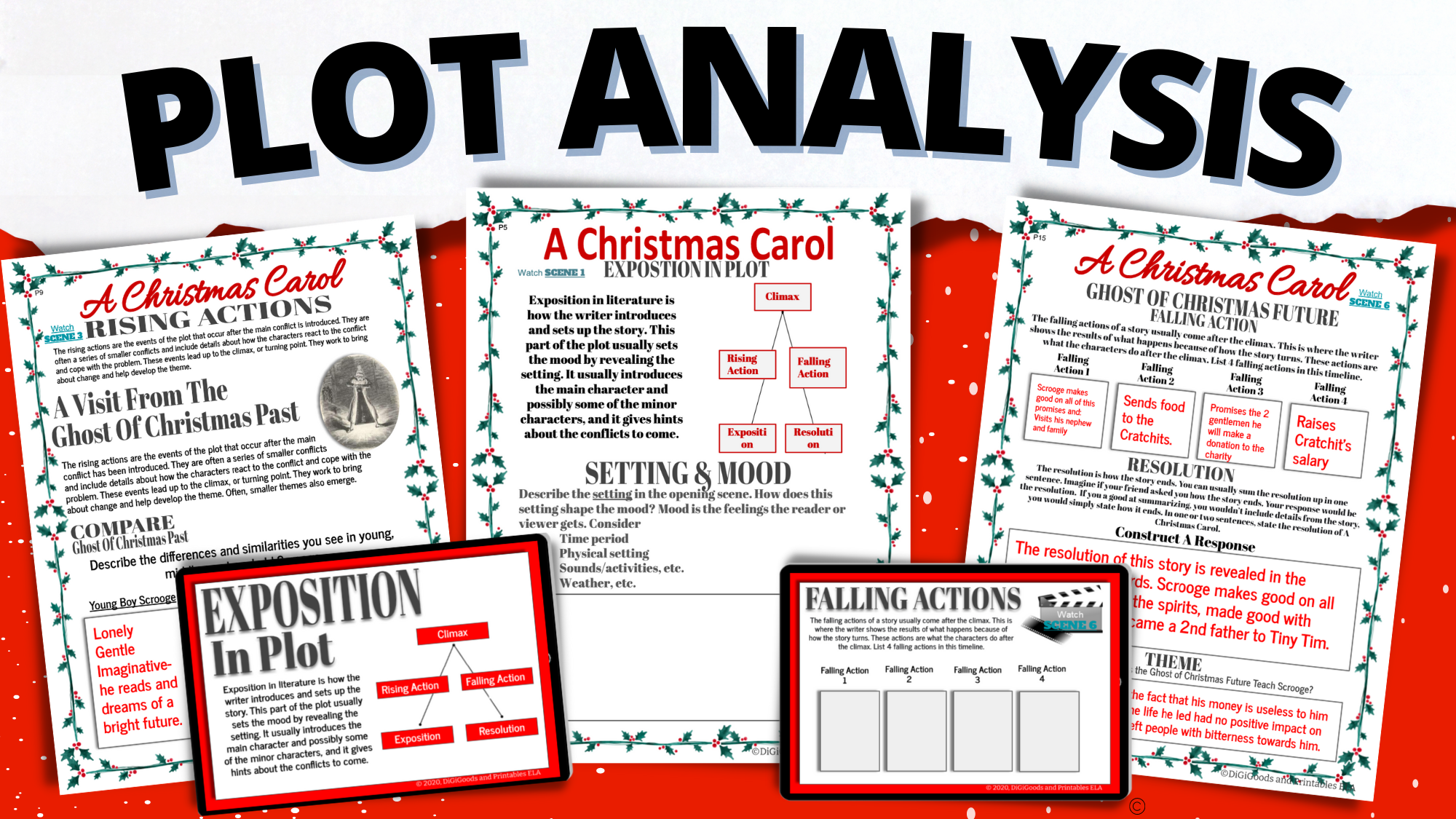 Teach Literary Elements using A Christmas Carol Animated Short Film ...