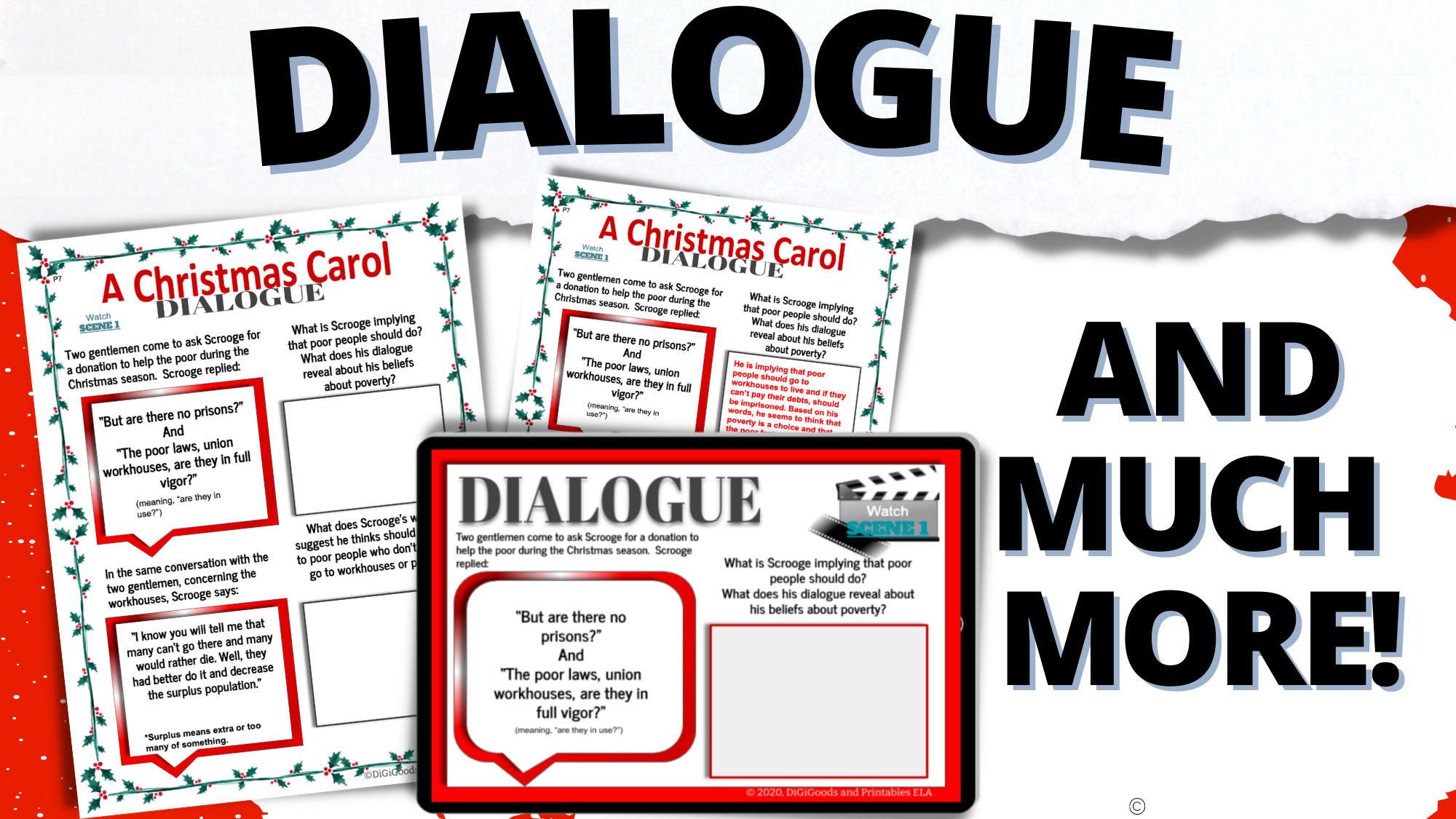 Teach Literary Elements using A Christmas Carol Animated Short Film ...