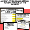 Middle School Grammar Bell Ringers For English Language Arts ...