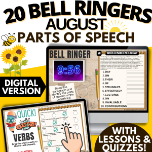 Middle School Grammar Bell Ringers For English Language Arts ...
